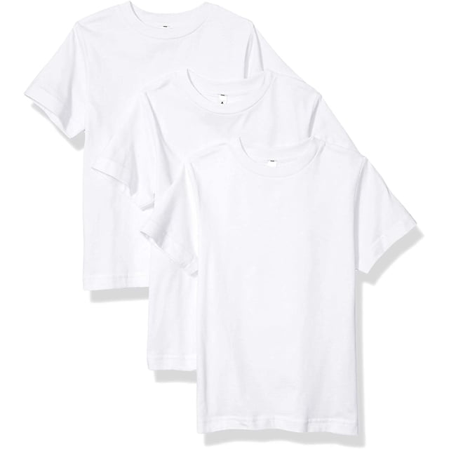 Aquaguard Boys' Heavyweight Combed Ringspun Cotton T-shirt - 3 Pack ...