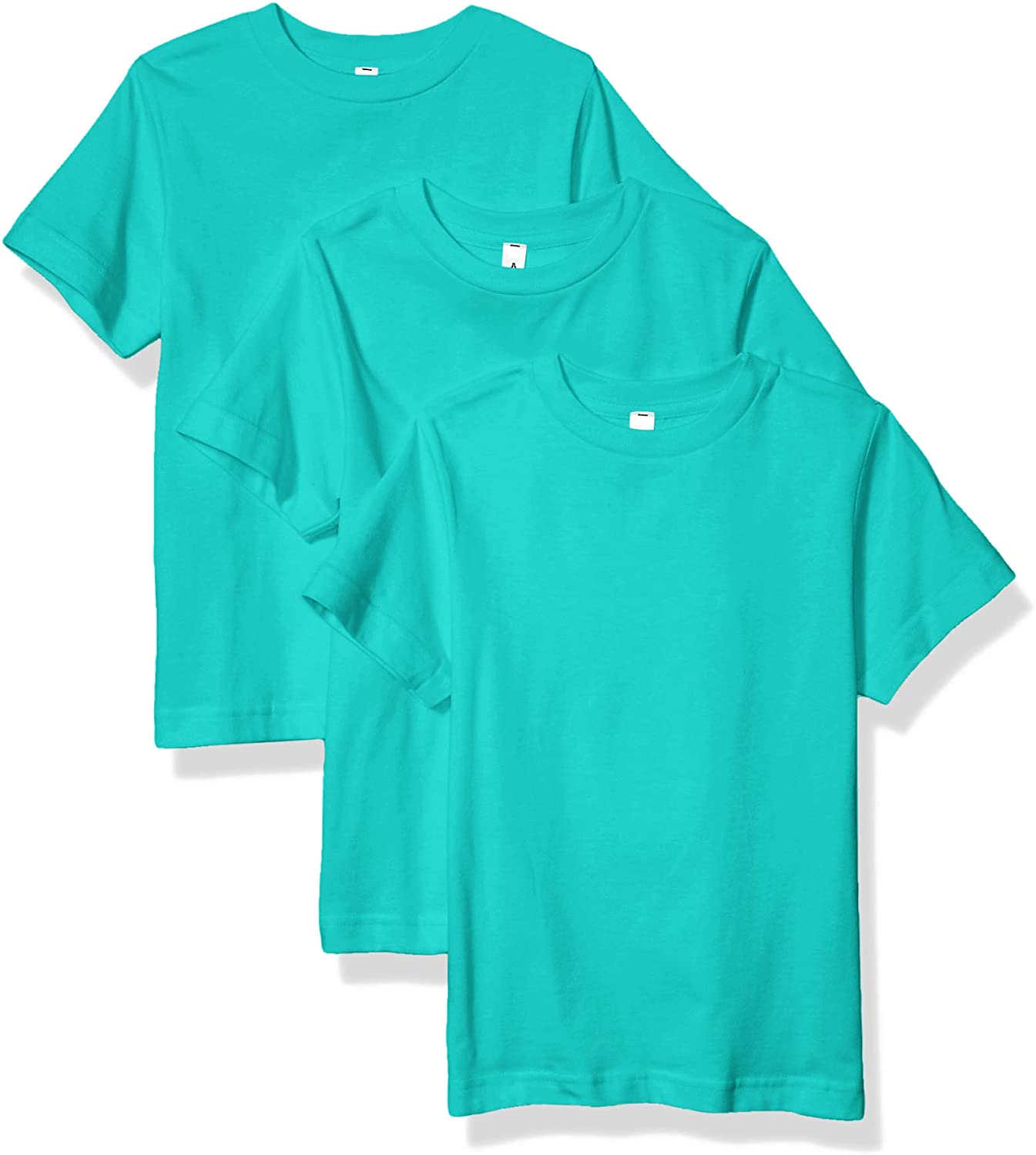 Aquaguard Boys' Heavyweight Combed Ringspun Cotton T-shirt - 3 Pack ...