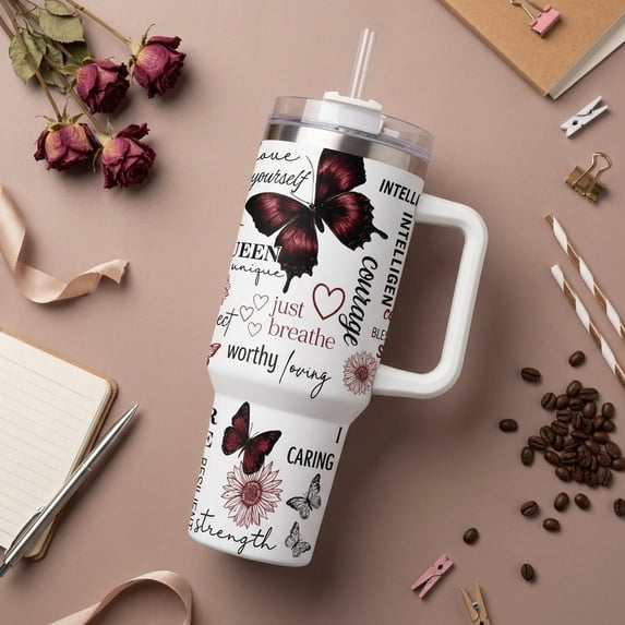 Aqualift Inspirational Affirmation Tumbler 20oz & 40oz – Motivational ...