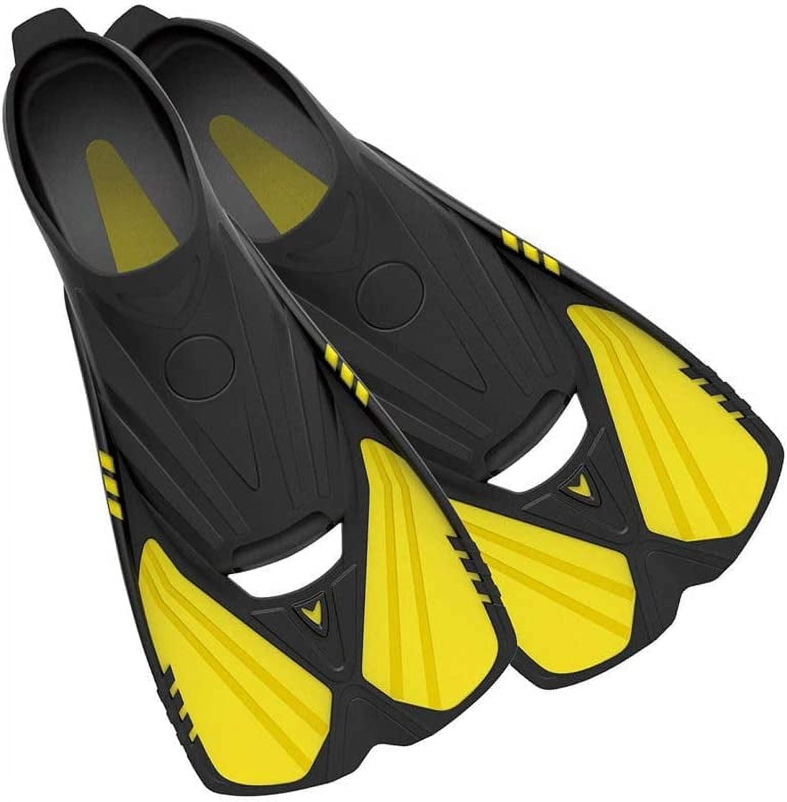 Aqualine Short Fins for Snorkeling, Swimming, and Diving - Walmart.com