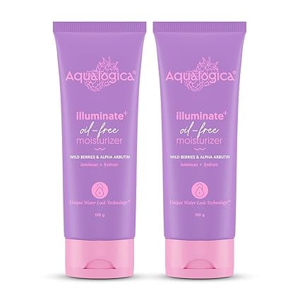 Aqualogica Illuminate+ Oil-Free Moisturizer with Wild Berries & Alpha ...