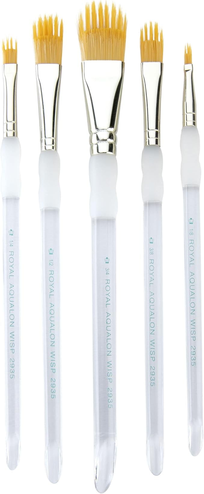 Aqualon Royal & Langnickel Wisp Filbert Artist Brush Set, 5-Piece ...