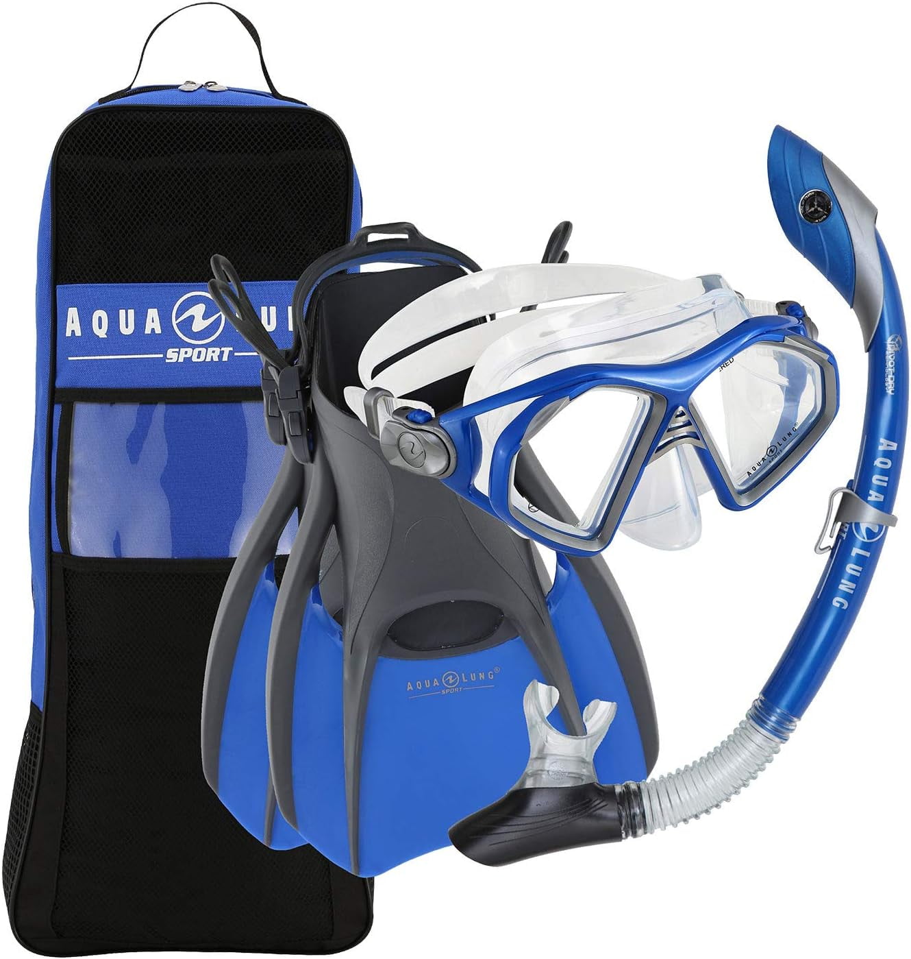 Aqualung Sport Trooper LX/Zulu LX/Bolt Snorkeling Set with Bag ...