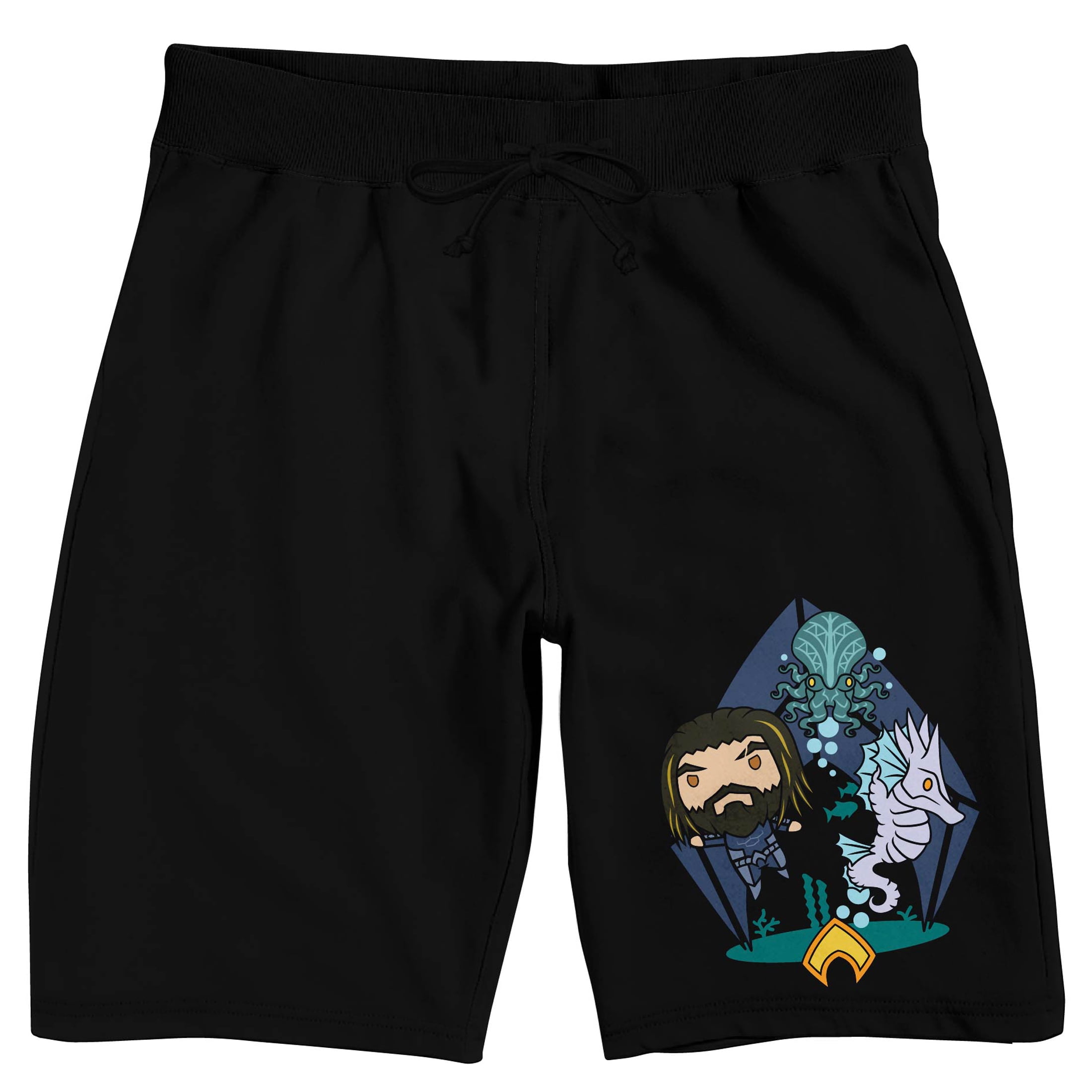 Aquaman 2 Chibi Character Men's Black Lounge Shorts-XXL - Walmart.com