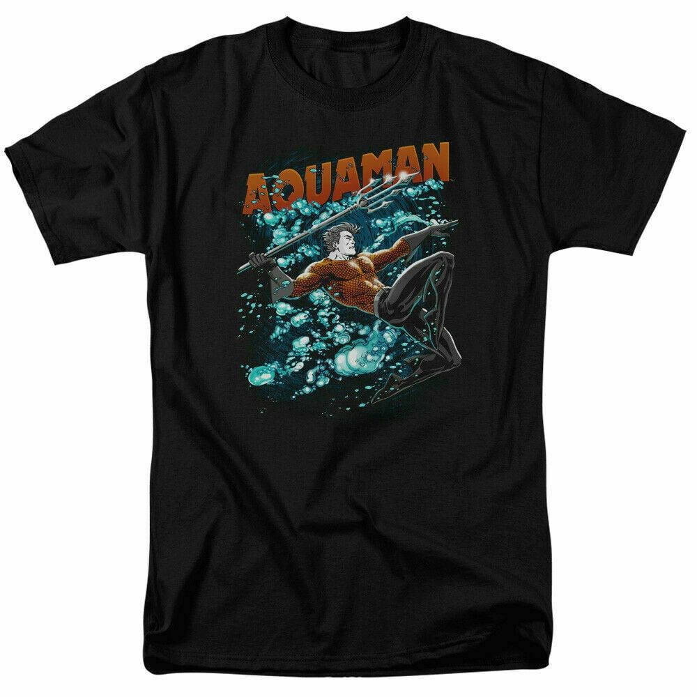 Aquaman Aqua Bubbles T Shirt Licensed Comic Atlantis Super Hero ...