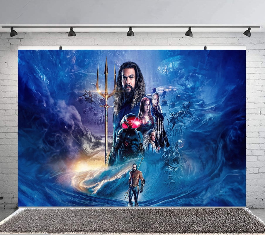 Aquaman Backdrop Banner Party Supplies Poster Movie Theme Background ...