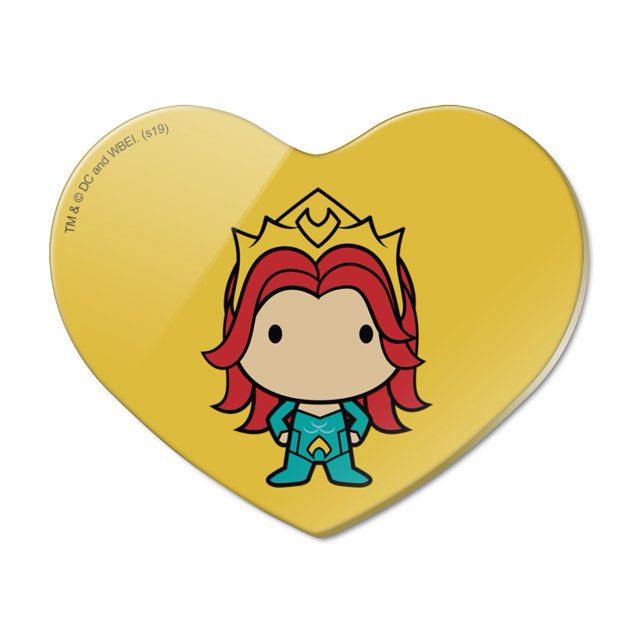 Aquaman Movie Mera Chibi Character Heart Acrylic Fridge Refrigerator ...