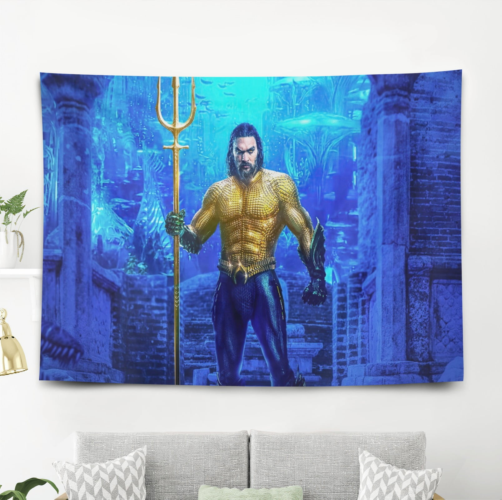Aquaman Tapestry Gift Wall Hanging Backdrop for Room Bedroom Girls Fans ...