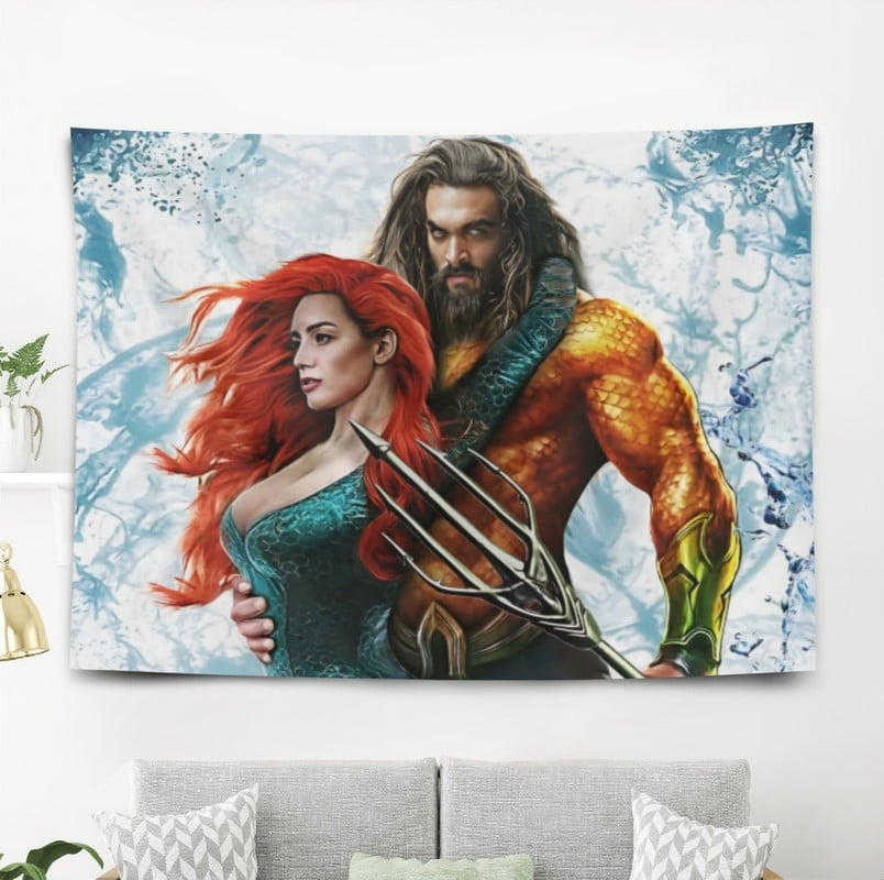Aquaman Tapestry Gift Wall Hanging Backdrop for Room Bedroom Girls Or ...