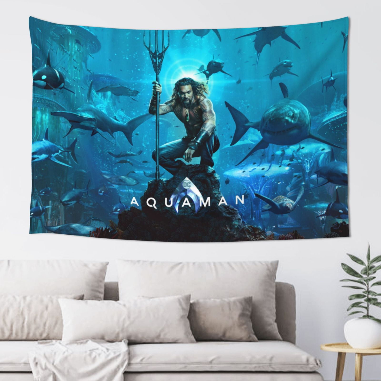 Aquaman Tapestry Wall Hanging Home Decoration Wall Blanket Dormitory ...