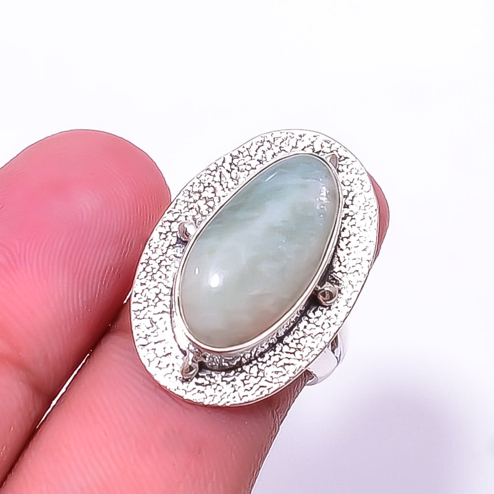 Aquamarine - Brazil Designer Handmade 925 Sterling Silver Ring s.5.5 ...