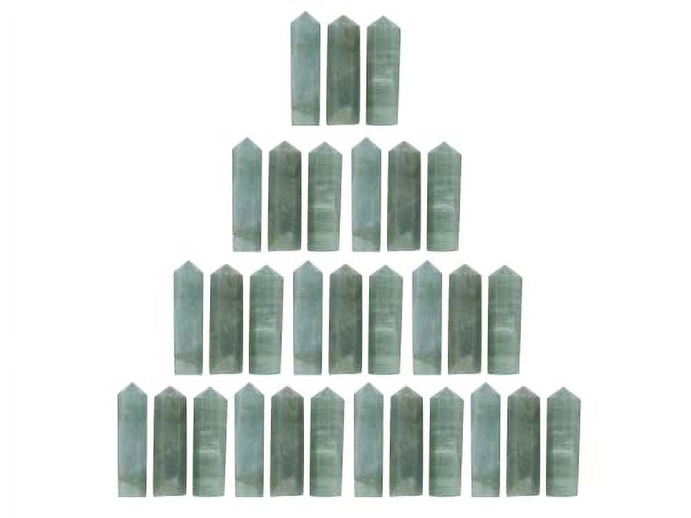 Aquamarine Crystal Hexagonal Points, DIY Jewelry Making (3 pcs ...