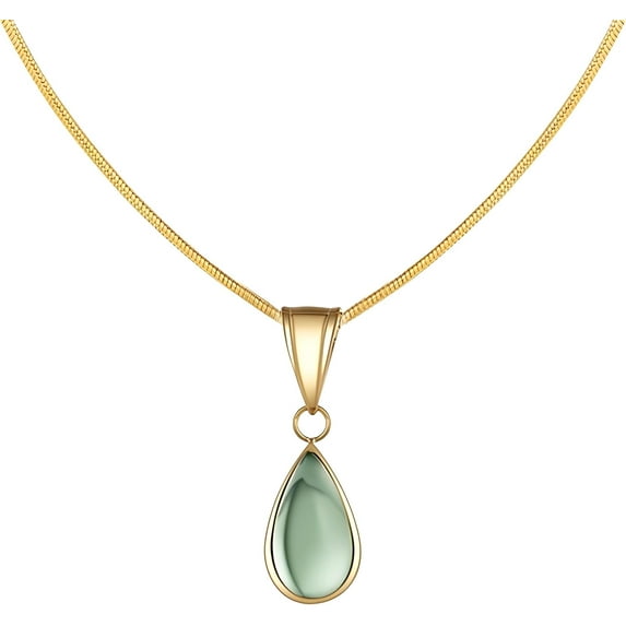 Aquamarine Necklace Birthstone Necklace for Women 925 Sterling Silver ...