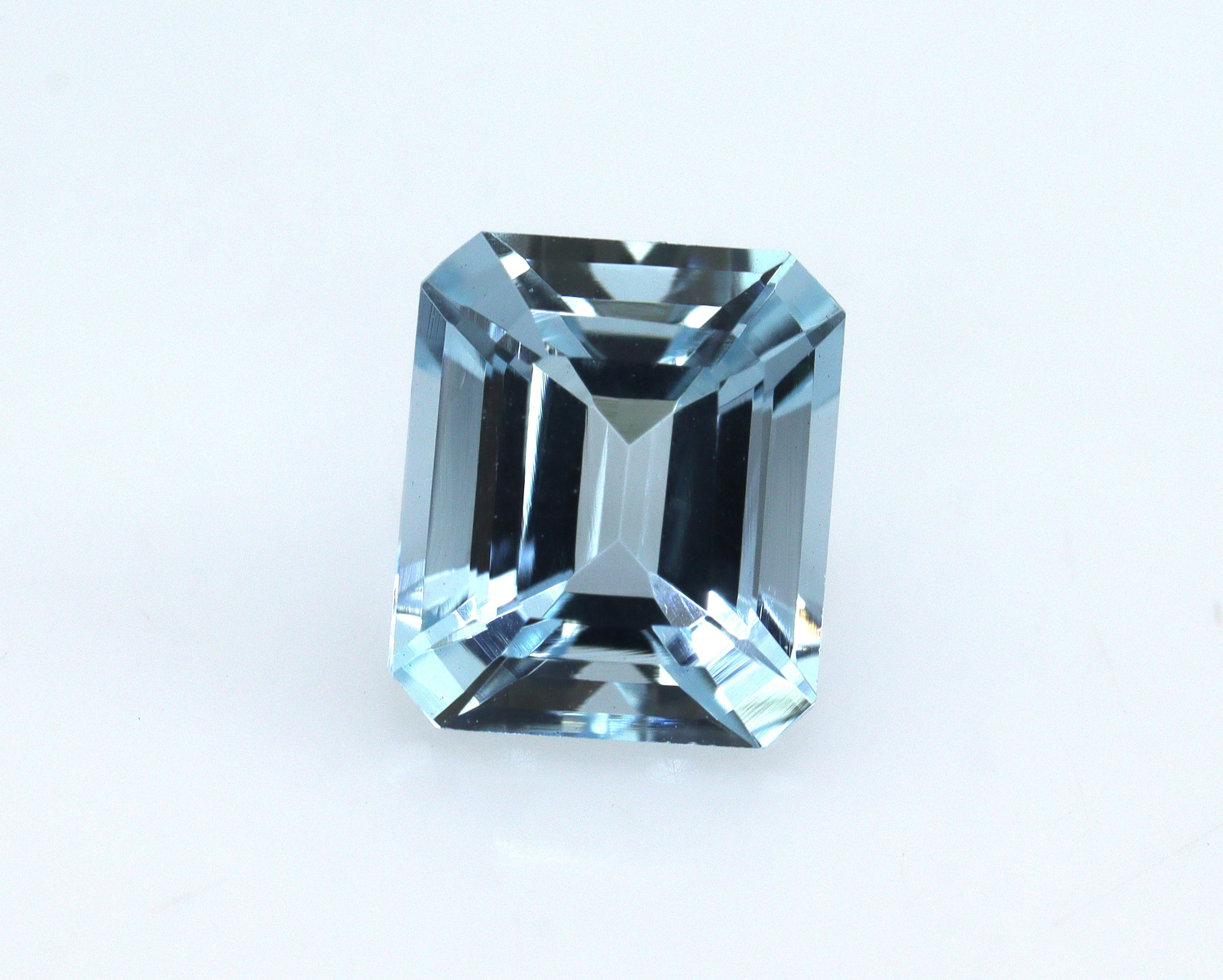 Aquamarine Octagon, Natural AAA Grade Cut Stone, 1.13 Cts Emeral Cut ...