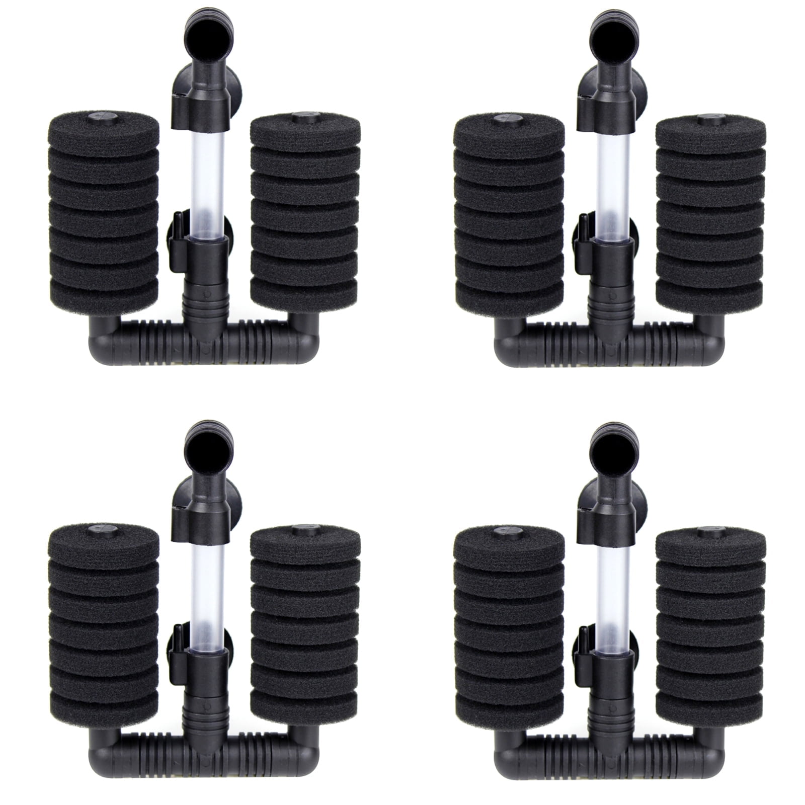 Aquaneat 4 Pack Double Bio Sponge Filter, for Fry, Betta, Shrimp, Nano ...
