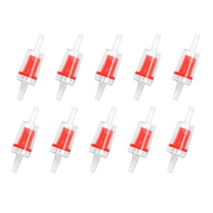 Aquaneat Aquarium Check Valve, Air Pump One Way Non Return Valve, Red ...