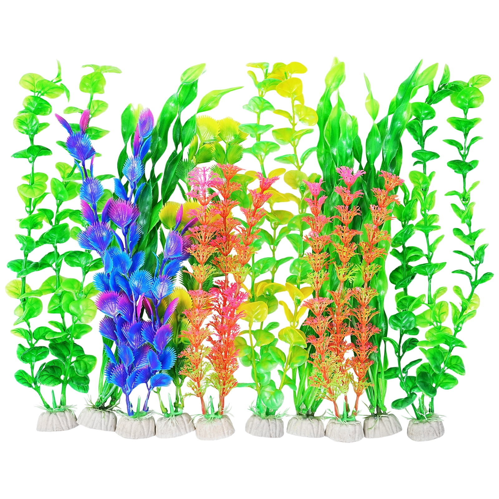 Aquaneat Artificial Aquarium Plants, Fish Tank Plants Plastic, Aquarium ...