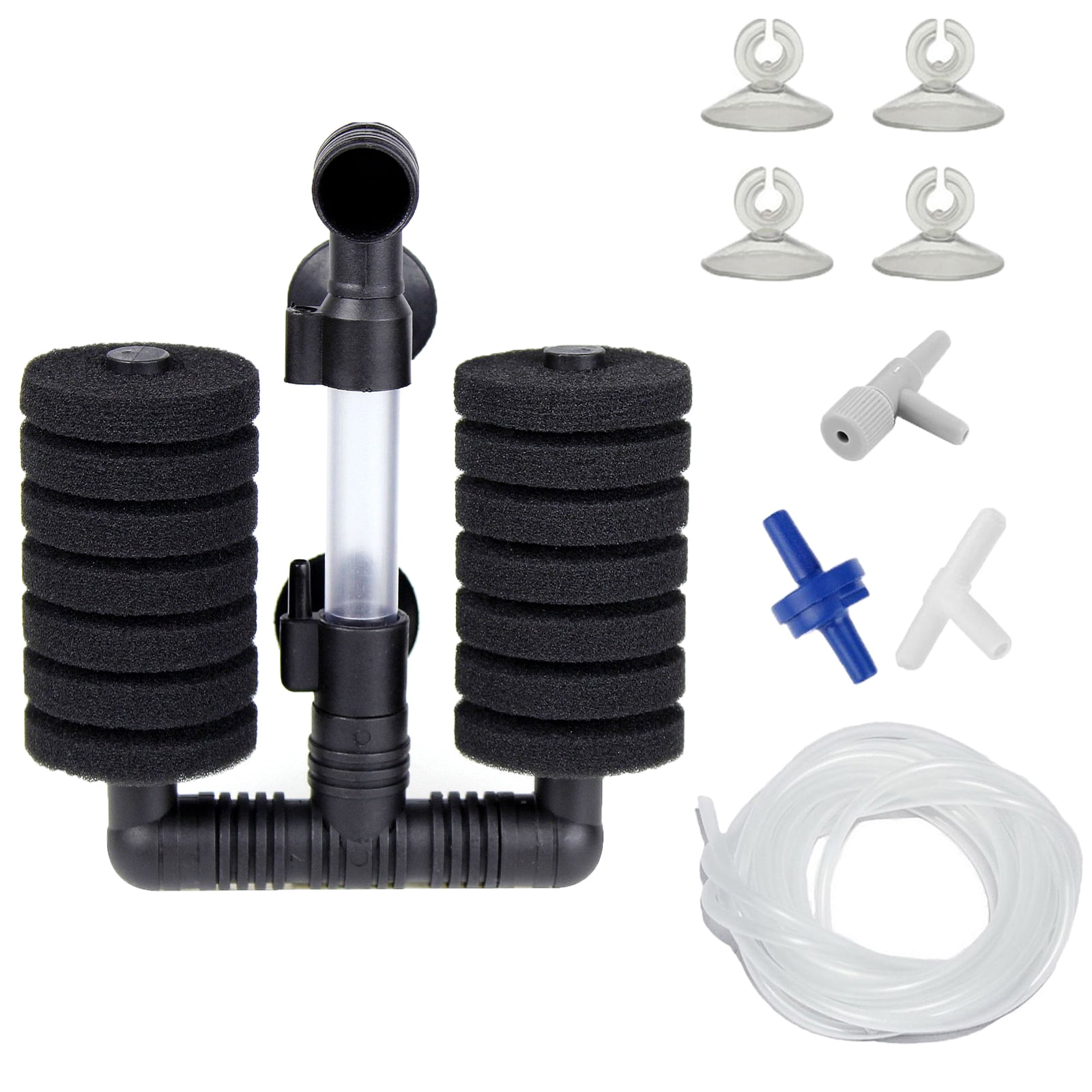 AquaNeat Double Sponge Filter, Mechanical Biological Filtration, Up to ...