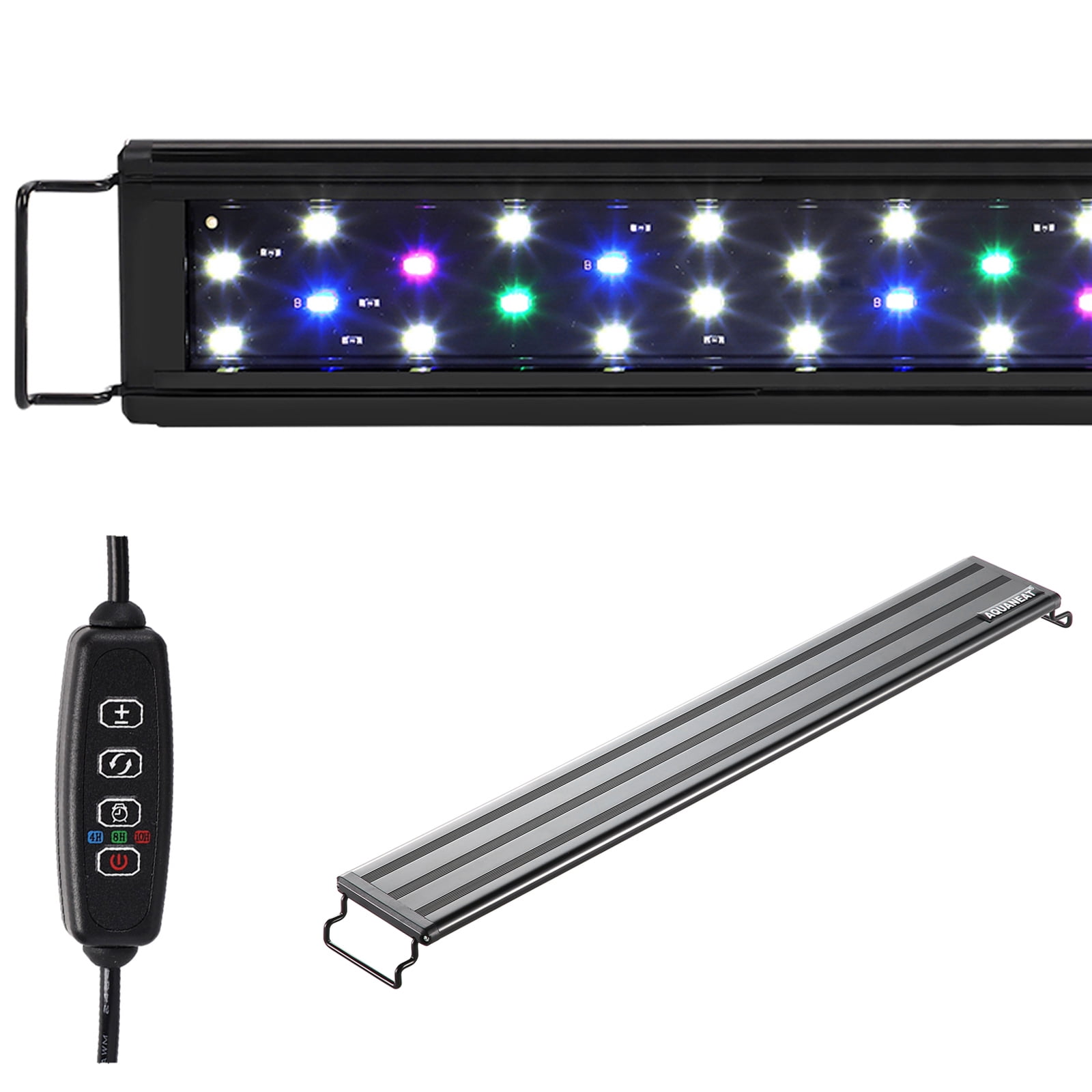Aquaneat LED Aquarium Light, Full Spectrum, Adjustable, with Built-in ...