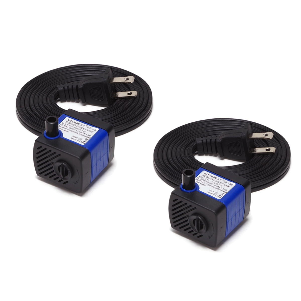 Aquaneat Small Aquarium Submersible Water Pump 50GPH Fountain Pump 2pcs ...