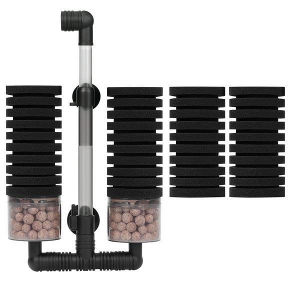 Aquarium Sponge Filter Fish Tank Foam Filter Quiet Submersible Bio ...