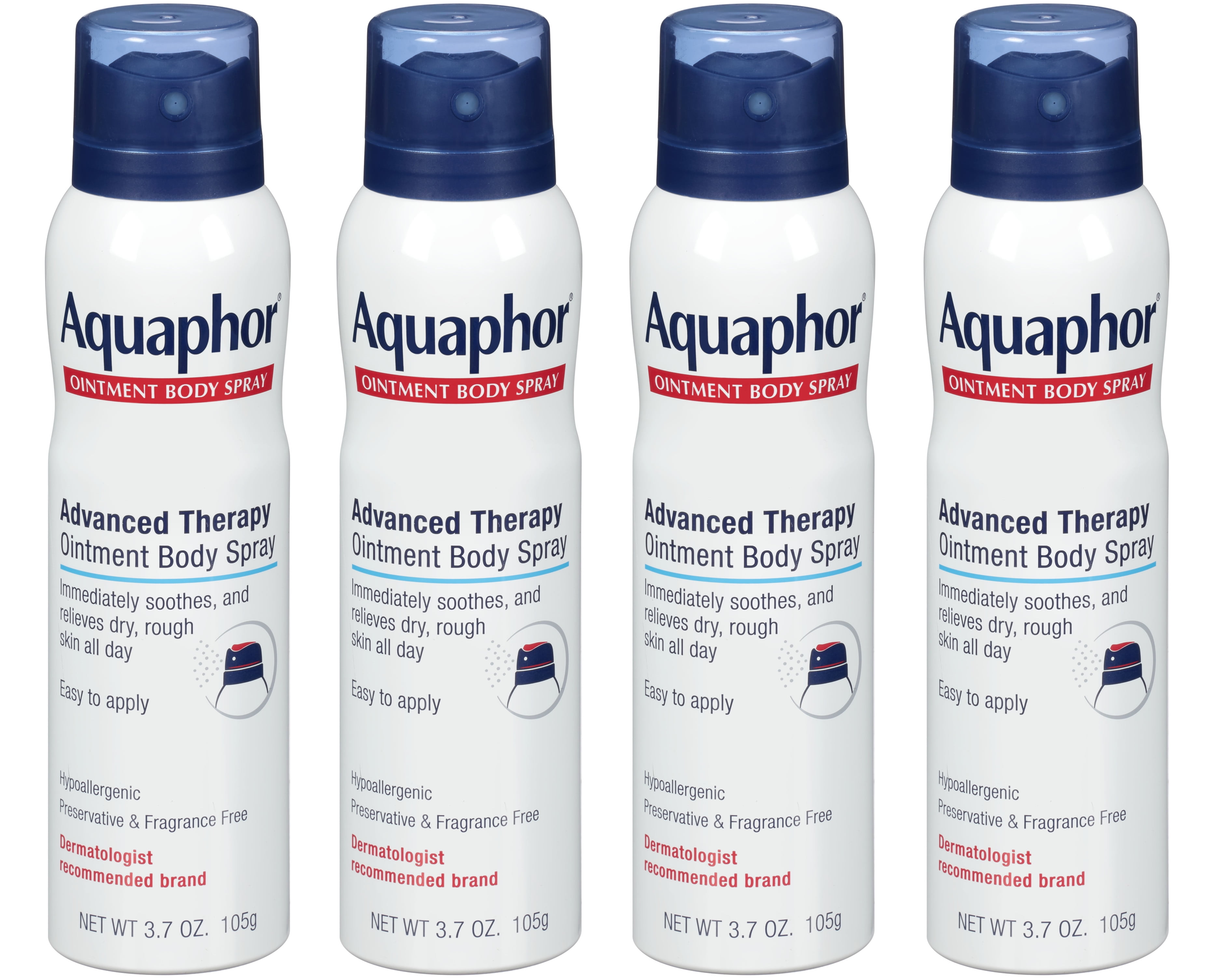 Aquaphor Advanced Therapy Ointment Body Spray, 3.72 oz, Pack of 4 ...