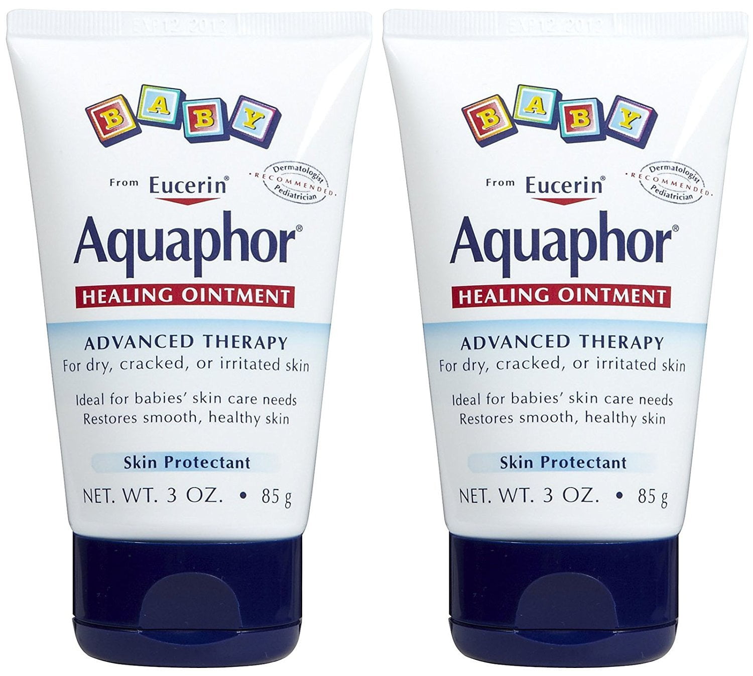 Aquaphor Baby Healing Ointment Tube - 3 oz - 2 pk - Packaging may vary ...