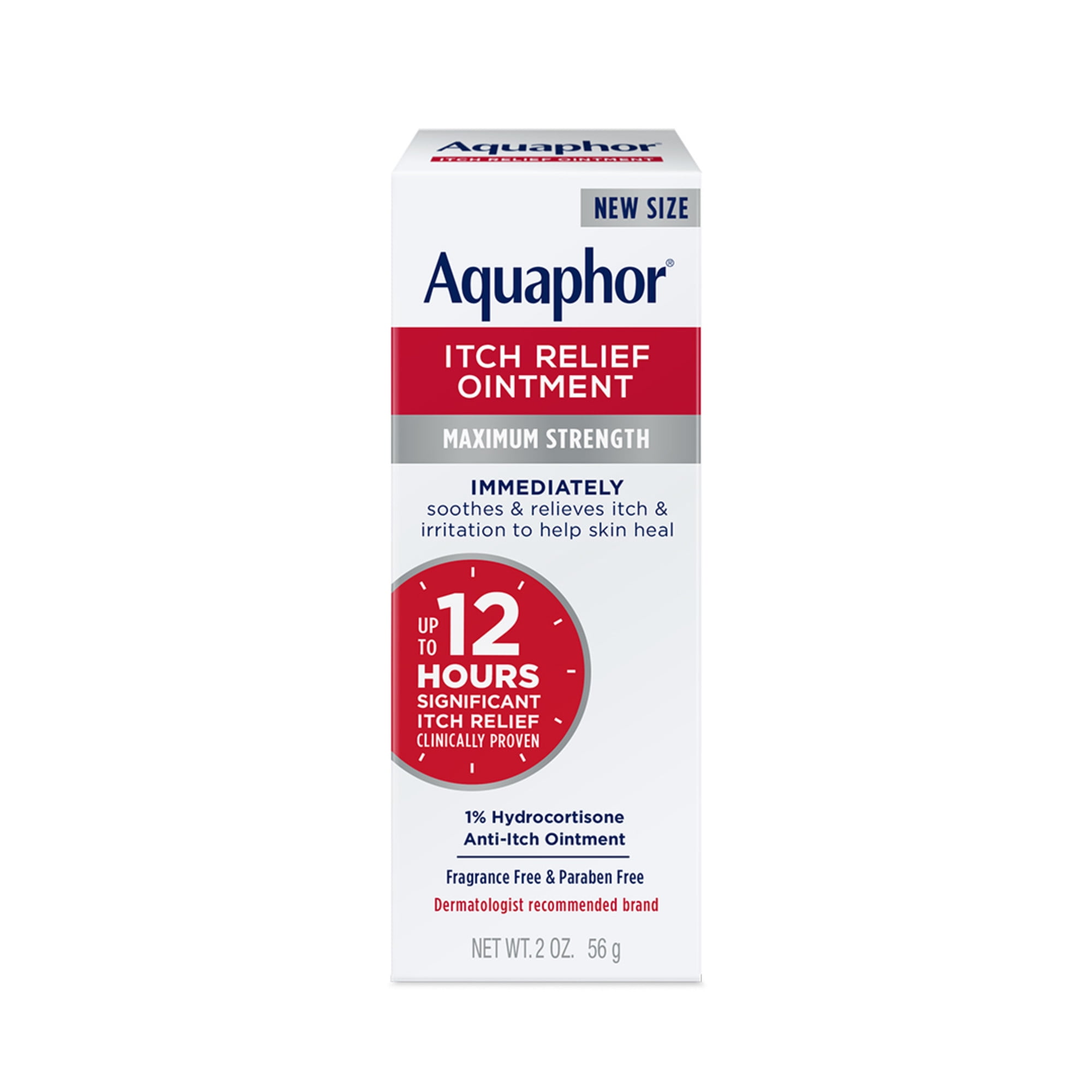 Aquaphor Itch Relief Ointment, Hydrocortisone Anti-Itch Cream, Fast ...