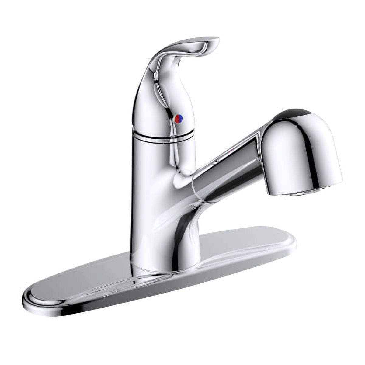 AQUA PLUMB 1558020 Premium Pullout Chrome-Plated Kitchen Faucet ...