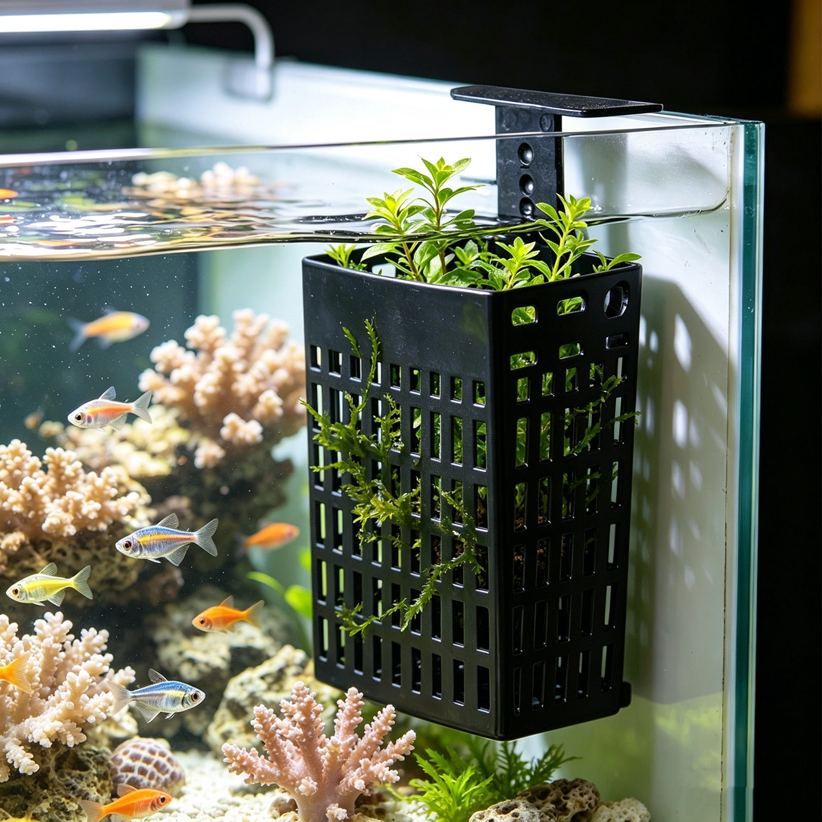 Aquaponics Basket, Slotted Plant Fixing Cup for Aquarium Tank ...