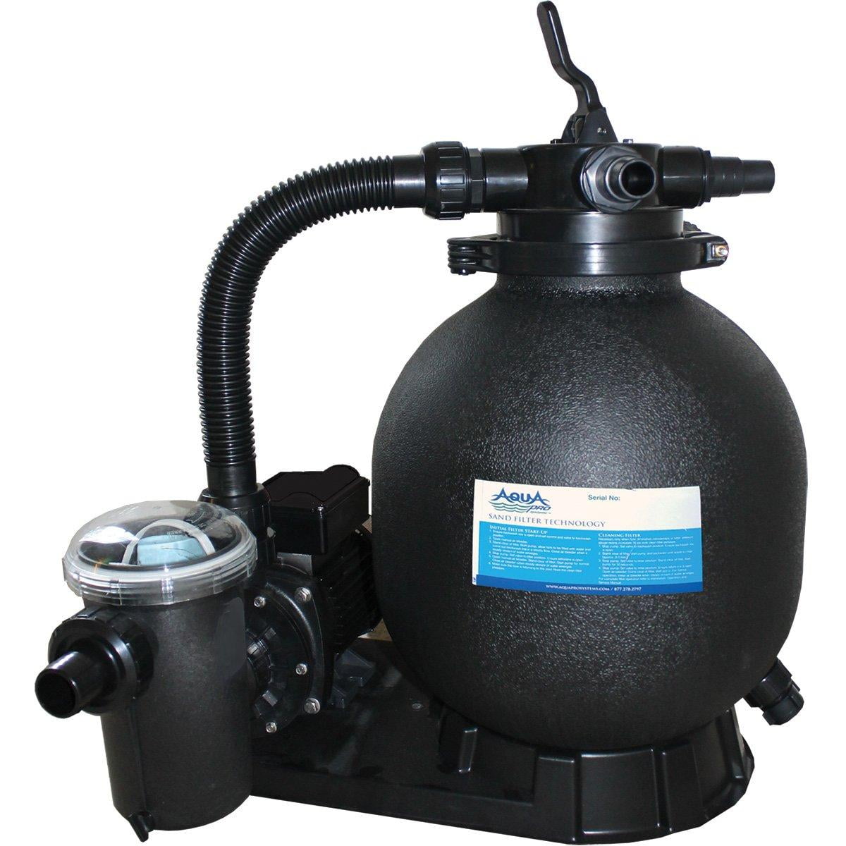 Aqua Pro APA1063075LBS 15" Above Ground Sand Filter System - Walmart.com