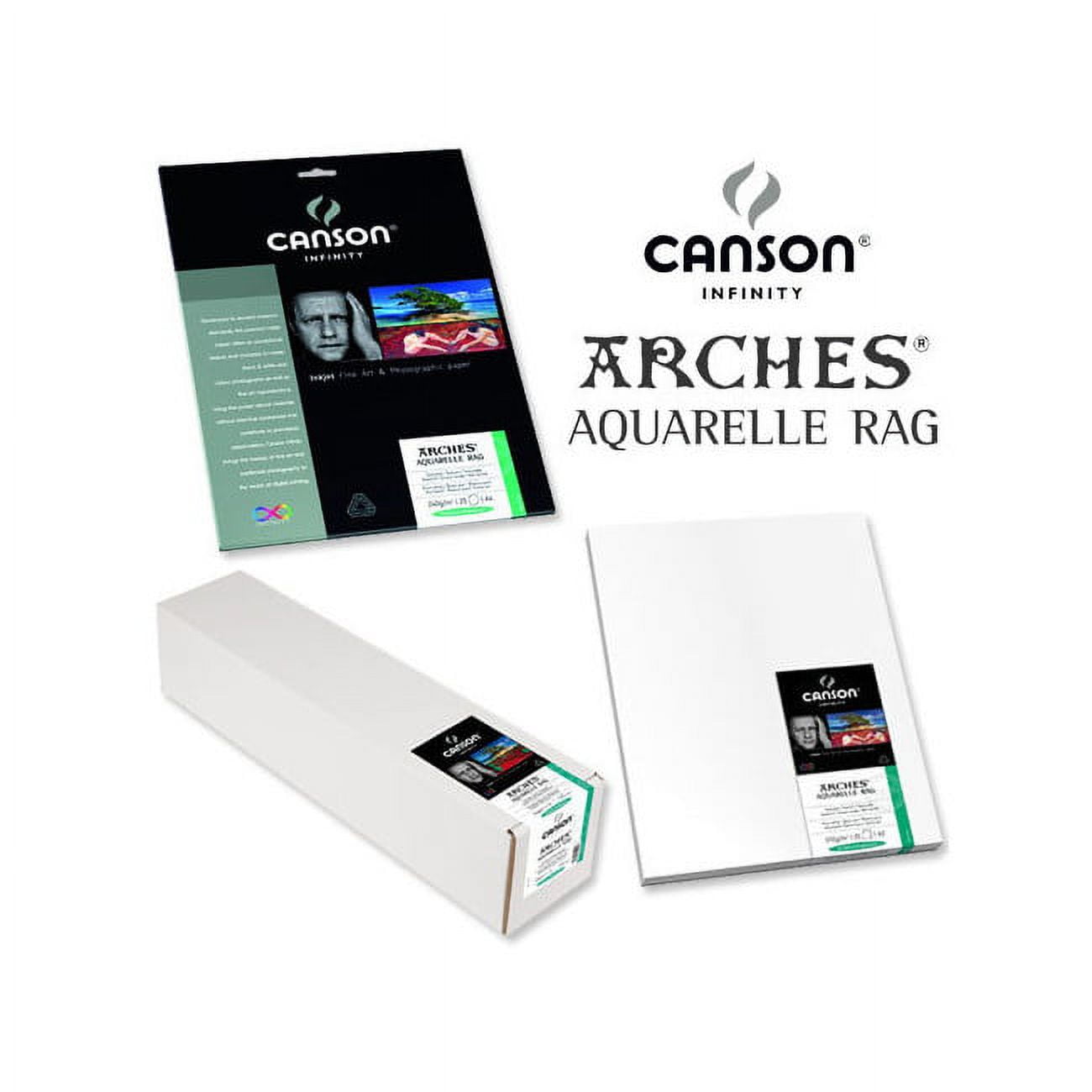 Aquarelle Rag Textured Matte Paper, 310gsm, 23.6mil, 13x19", 25 Sheets ...