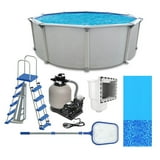 "Aquarian 21' x 52"" Fuzion Above Ground Swimming Pool Kit with Steel ...
