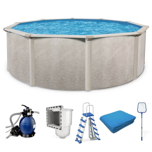 "Aquarian Phoenix Swimming Pool Kit, 15' x 52"", Steel Frame Family ...