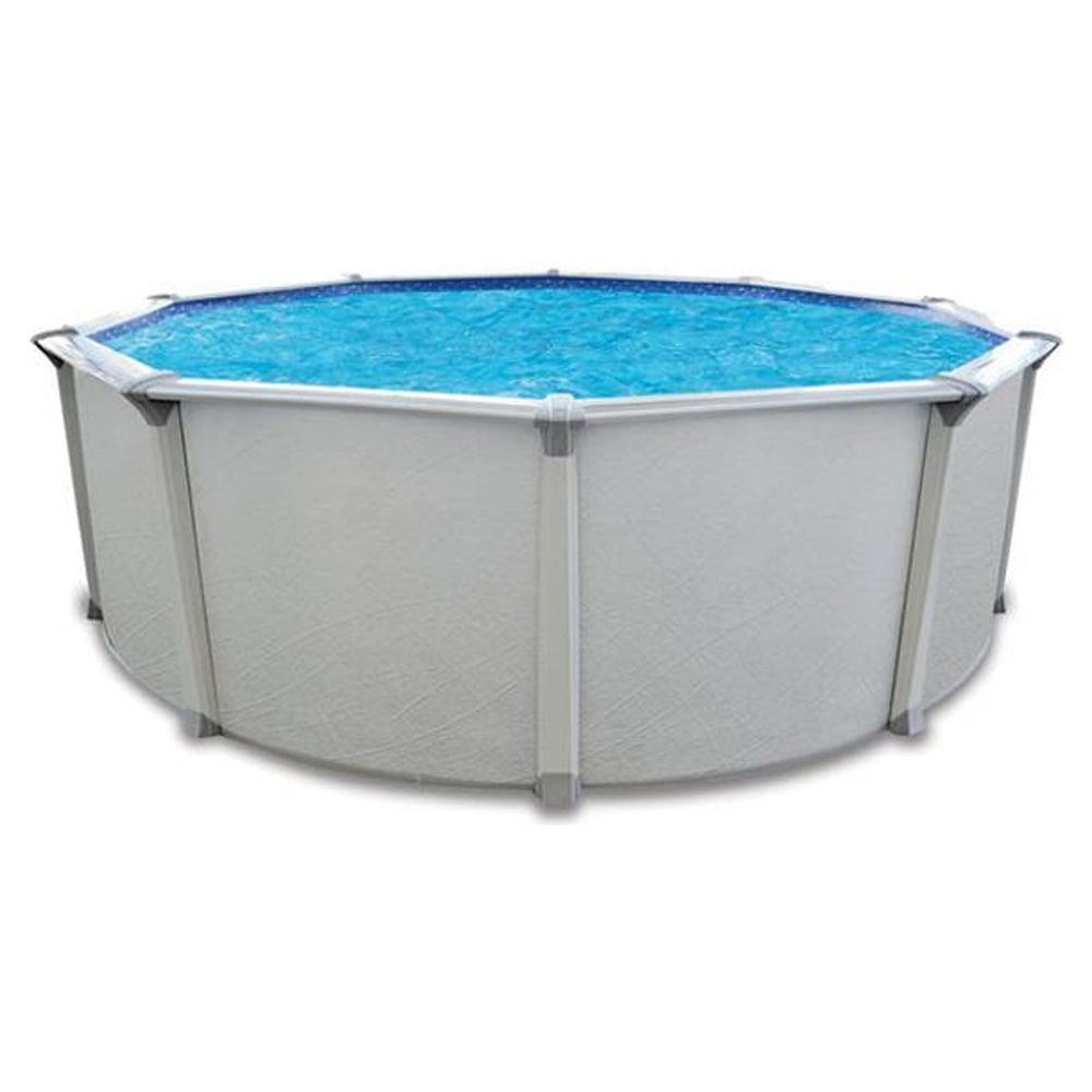 Aquarian Pools Fuzion Series 24' x 52" Round Above Ground Swimming Pool ...