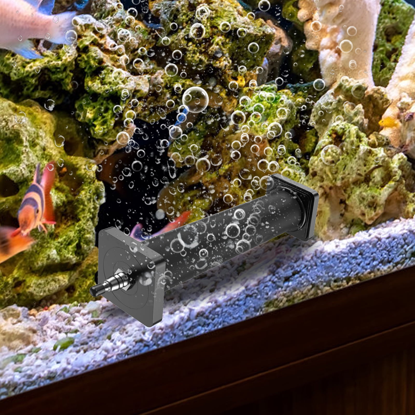 Aquarium 8 Inch Air Stone Cylinder for Larger Air Pump Bubble Diffuser ...