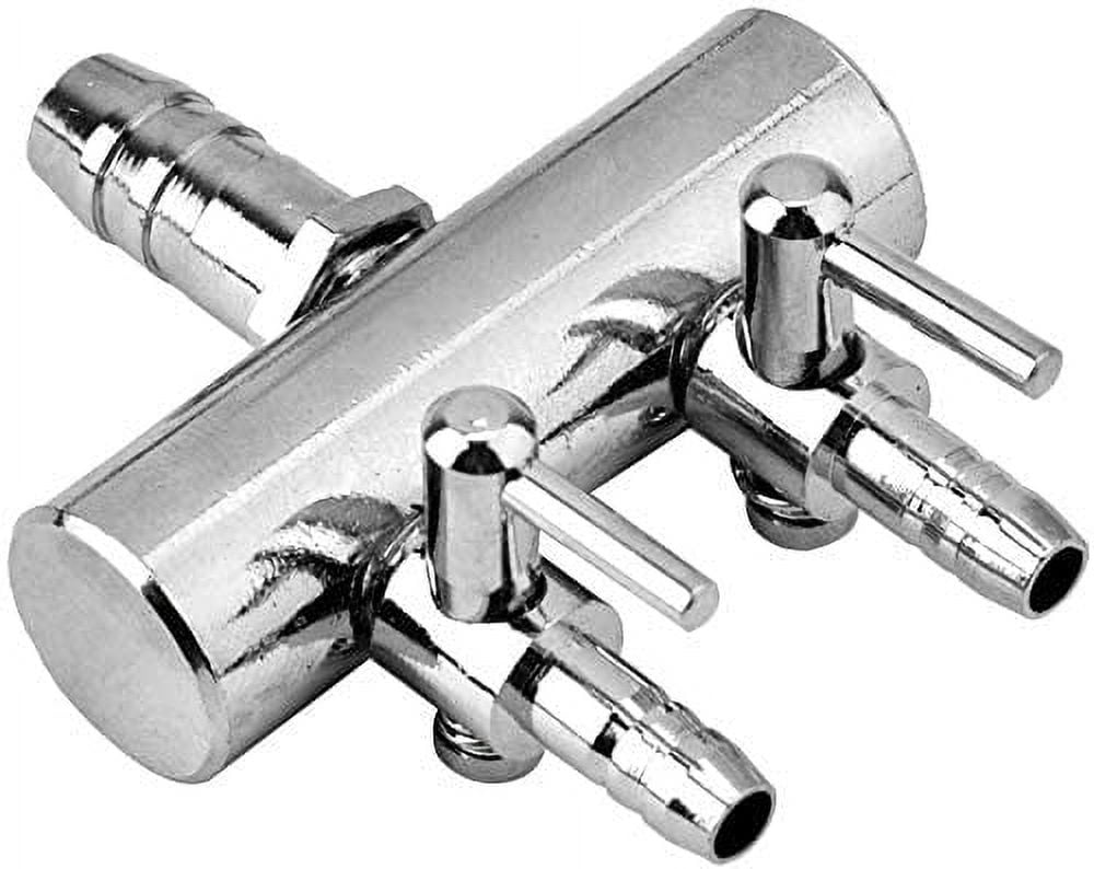 Aquarium Air Flow Splitter Fish Tank Air Control Valve Stainless Steel ...