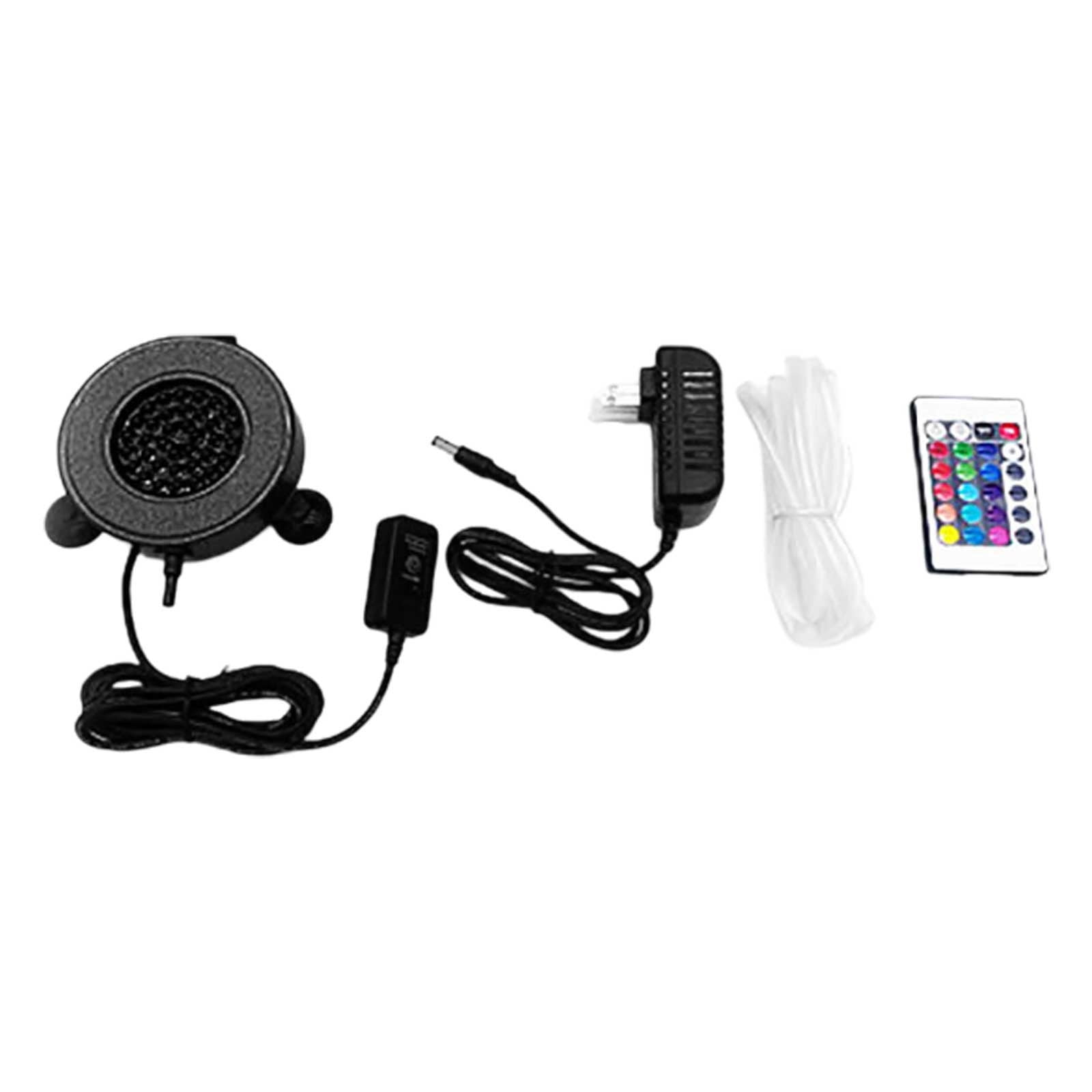 Aquarium Air Light LED Fish Tank Bubbler Stone Disk With 11 Super ...
