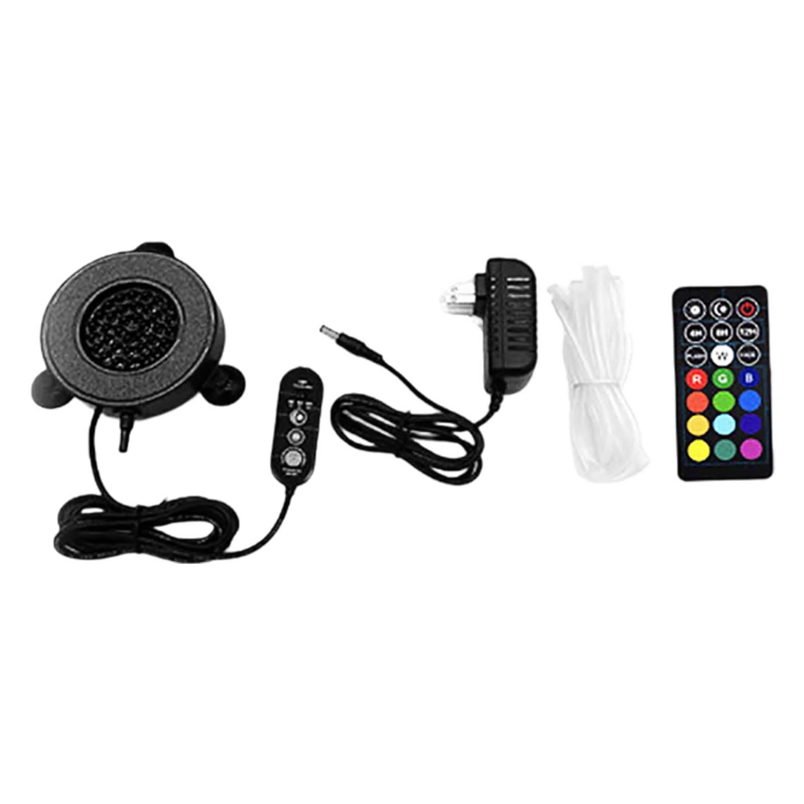 Aquarium Air Light LED Fish Tank Bubbler Stone Disk With 11 Super ...