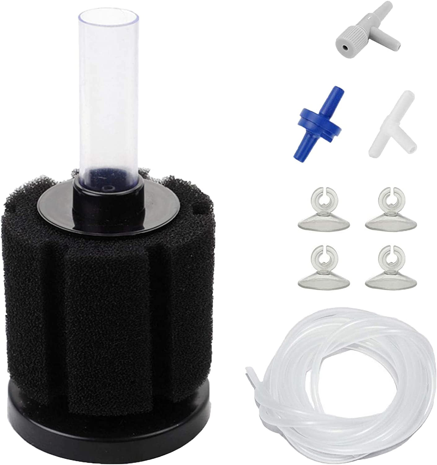 Aquarium Air Powered Sponge Filter, Fish Tank Bio Bubble Filter with ...