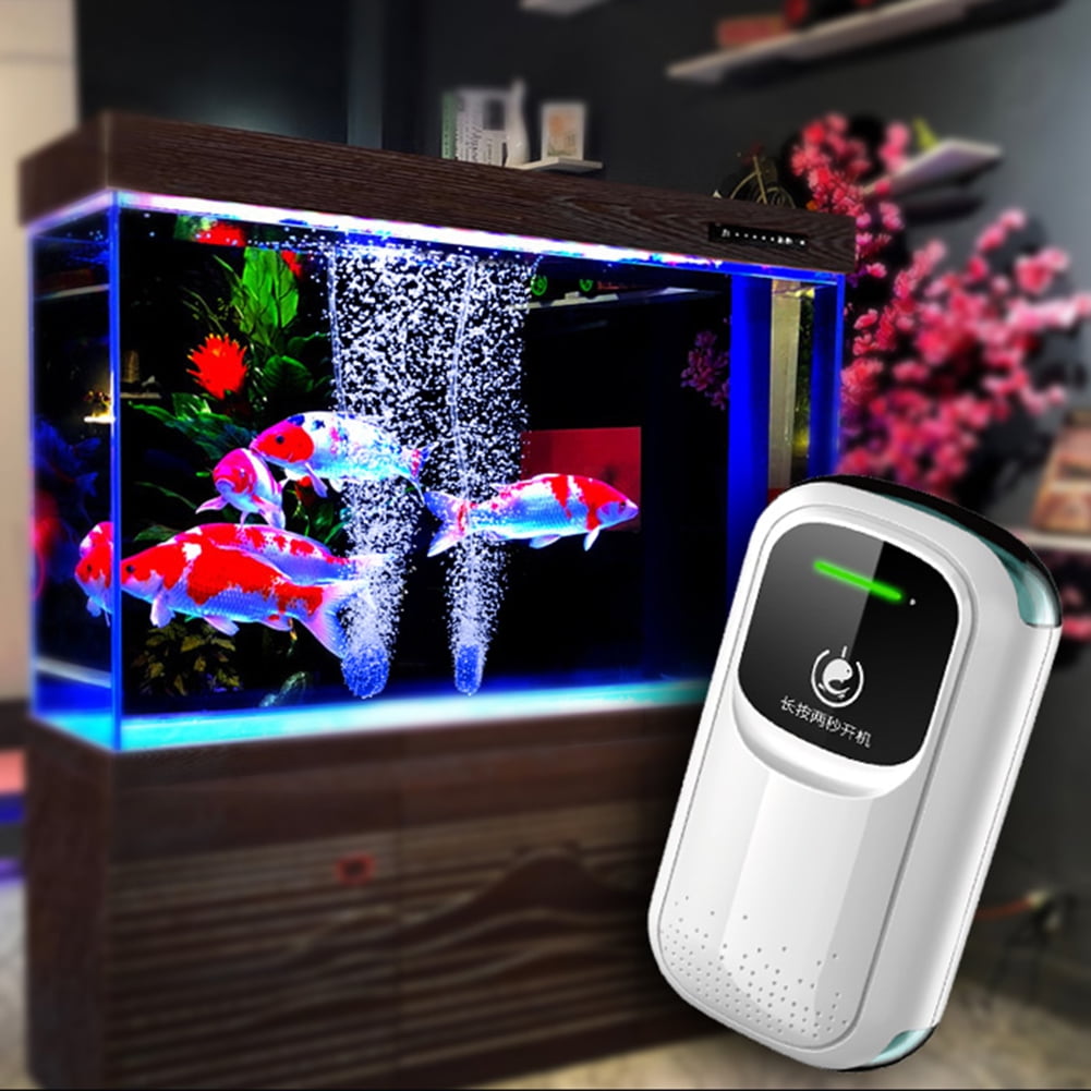 Aquarium Air Pump,Intelligent Battery Oxygen Pump,USB Charging Portable ...