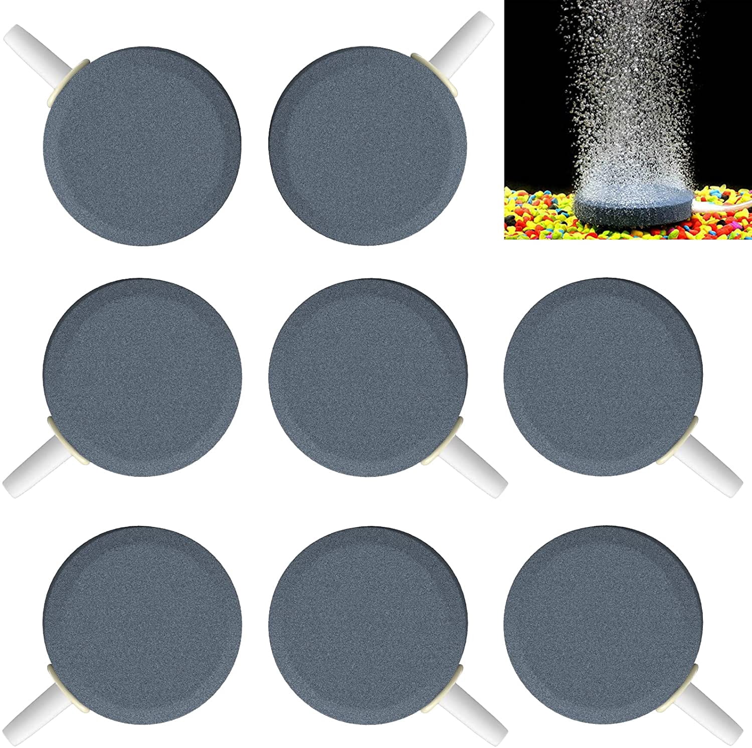 Aquarium Air Stone Disc Bubbler 1.5 Inch Bubble Release Tool Round ...