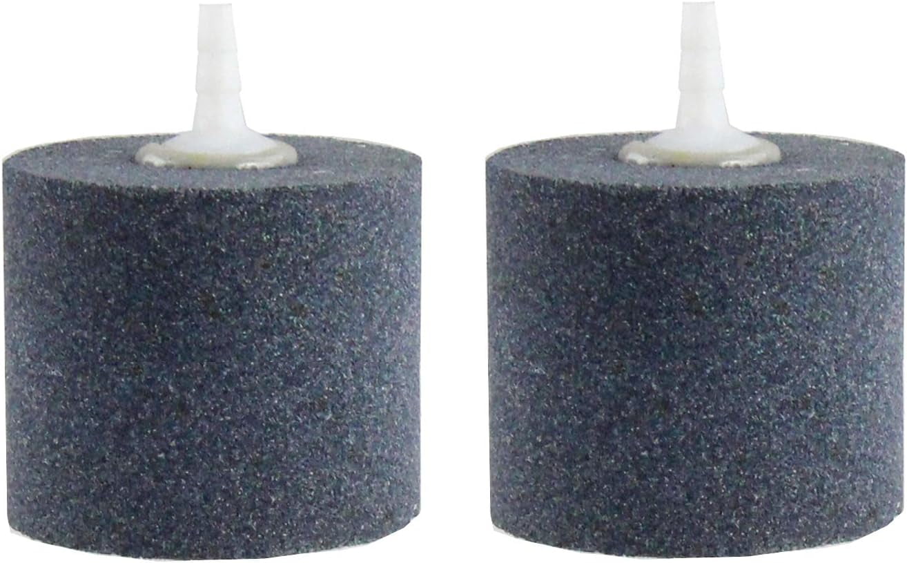 Aquarium Air Stones 2x2 inch 2 Pack, Aerator Bubble Diffuser, Air Pump ...