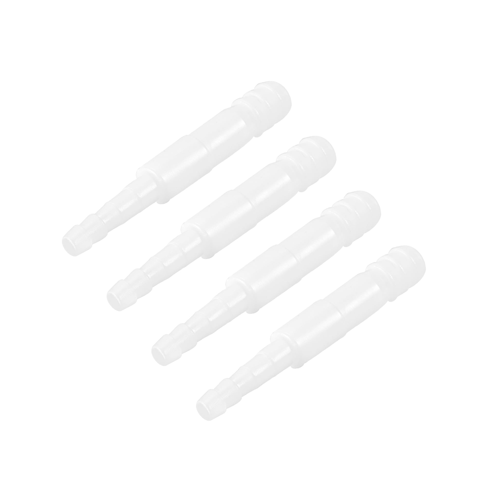 Aquarium Air Valve Connector Straight Clear White Plastic Airline ...