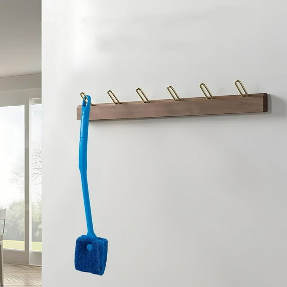 Aquarium Algae Scraper Double Sided Sponge Brush Cleaner Long Handle ...