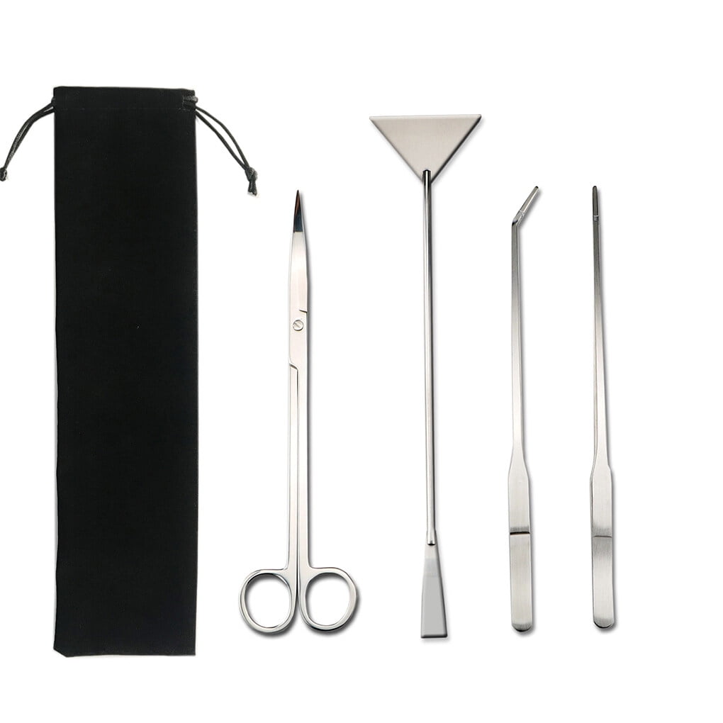 Aquarium Aquascape Tools Kits,4 In 1 Anti-Rust Aquatic Plant ...