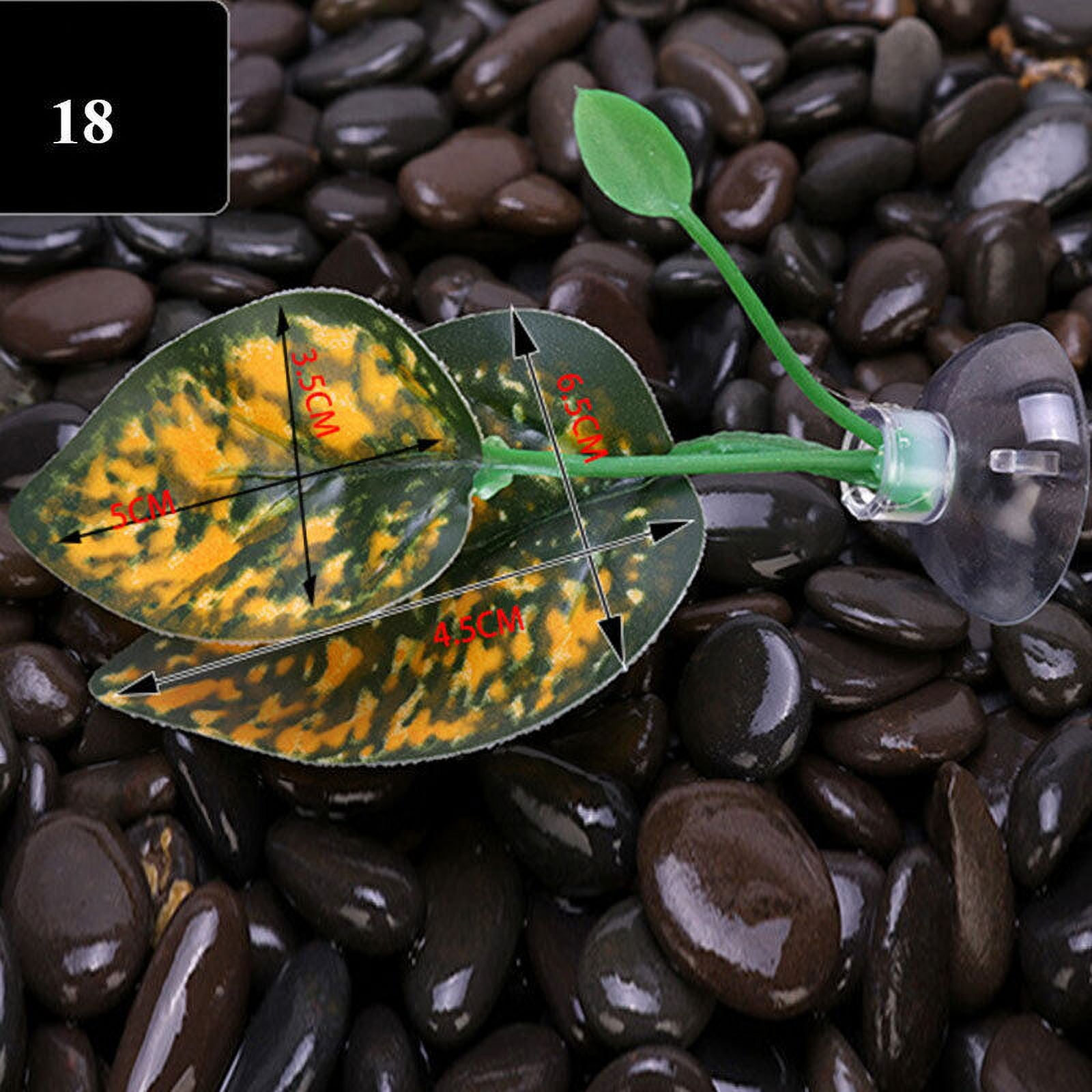 Aquarium Artificial Leaf Betta Hammock Fish Resting Bed Leaf Plant ...