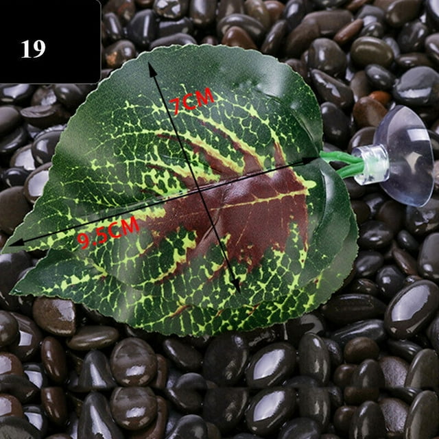 Aquarium Artificial Leaves Betta Hammock Fish Resting Beds Leaf Plant ...