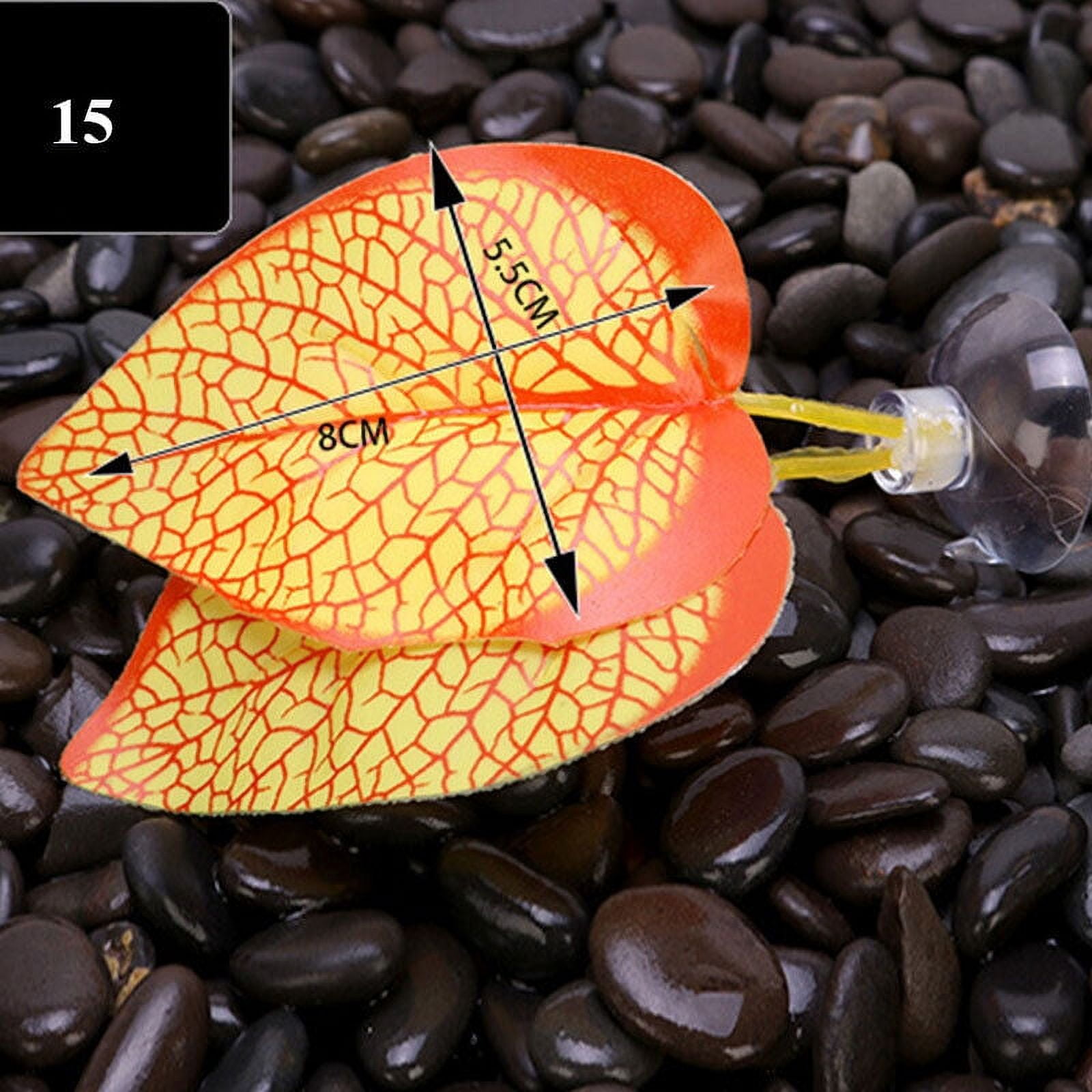 Aquarium Artificial Leaves Betta Hammock Fish Resting Beds Leaf Plant ...
