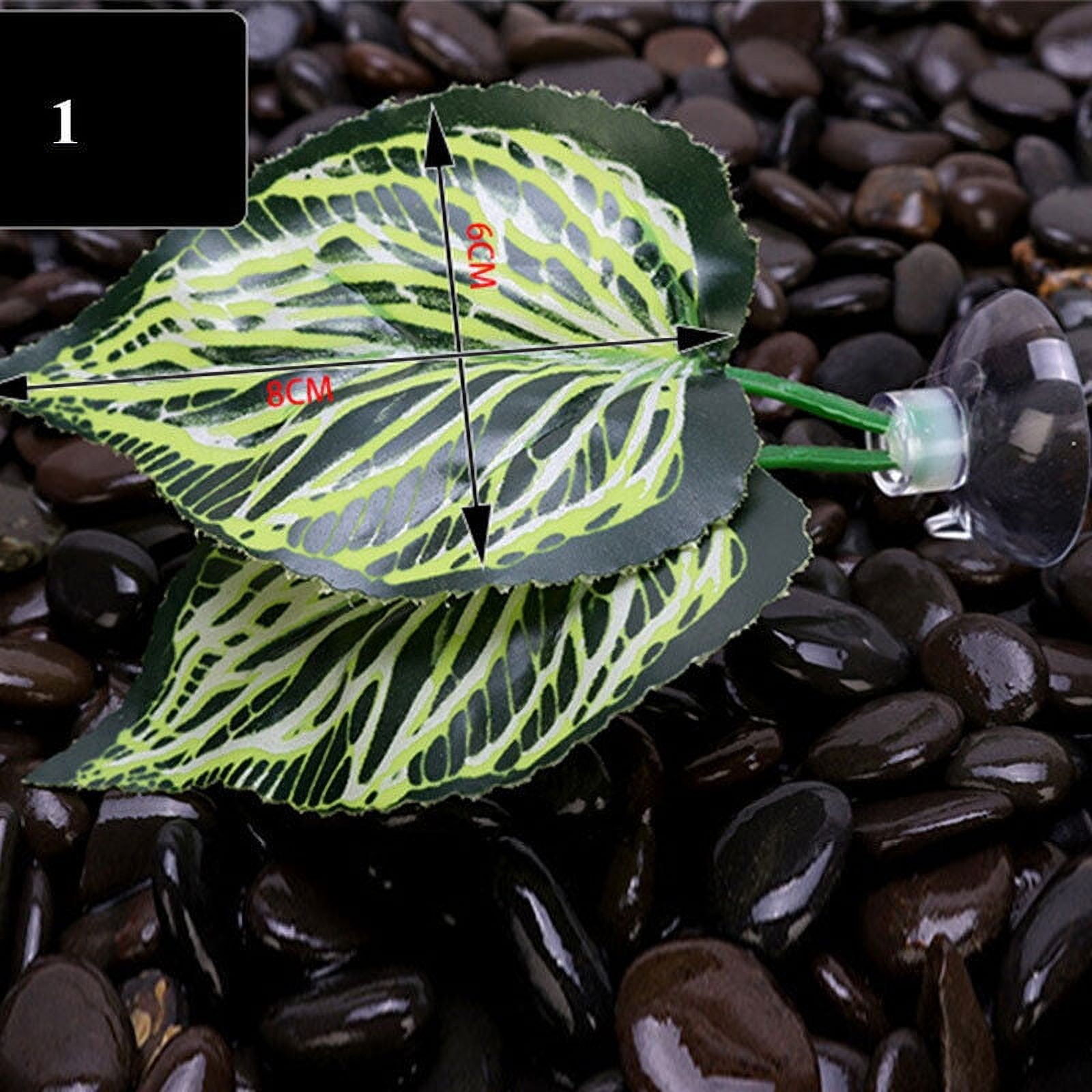 Aquarium Artificial Leaves Betta Hammock Fish Resting Beds Leaf Plant ...